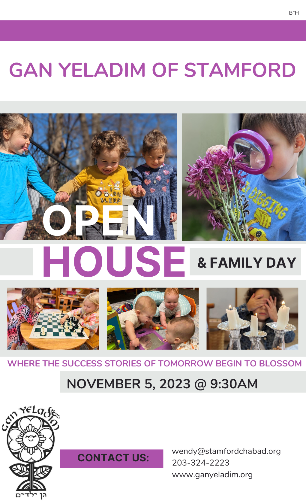 Gan Yeladim Family Day and Open House | CHABAD OF STAMFORD - JEWISH ...